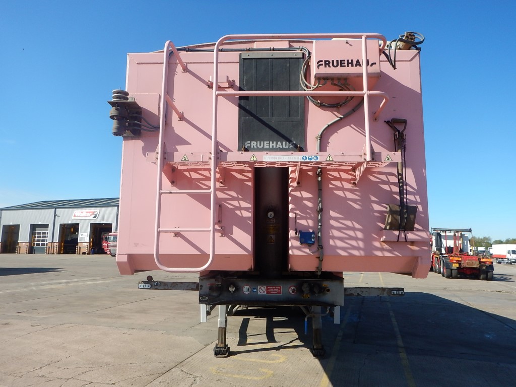 CRANE FRUEHAUF 65 CU-YD ALUMINIUM PLANK SIDED SLOPER BULK TIPPING ...