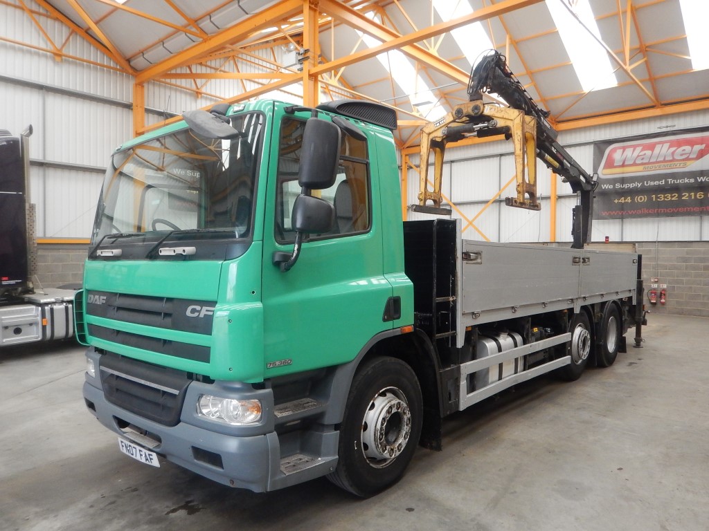 DAF CF75 6X2 26 TONNE DRAWBAR SPEC BRICK/GRAB – 2007 – FN07 FAF ...