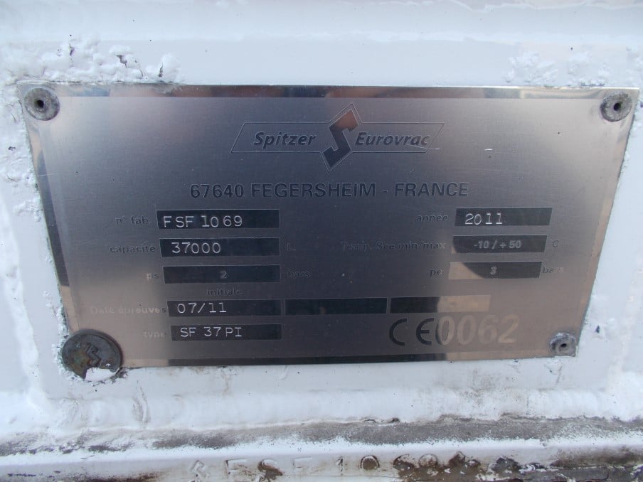 SPITZER 37,000 LITRE CEMENT TANKER/BLOWER TRAILER - 2011 - C327212 ...