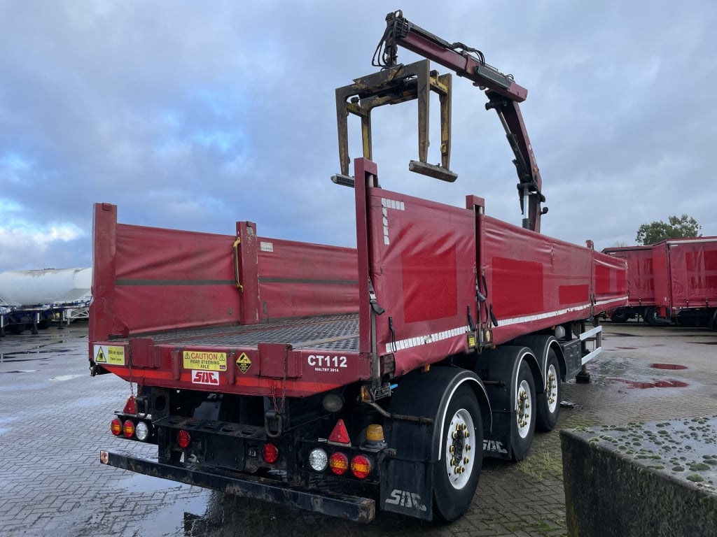 CRANE FRUEHAUF 70 CU-YD ALUMINIUM PLANK SIDED SLOPER BULK TIPPING ...