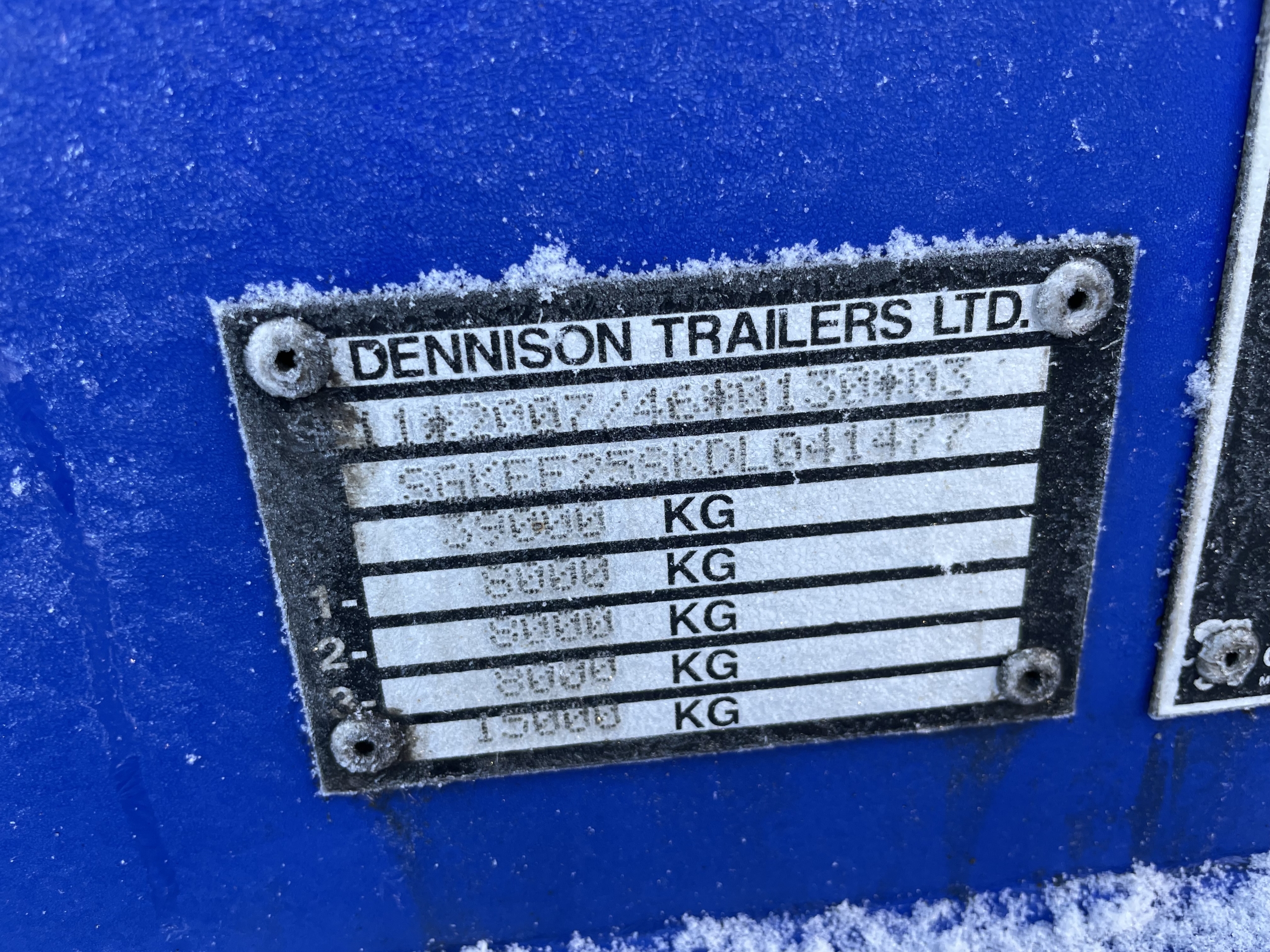 DENNISON LOCK AND GO SLIDING SKELETAL TRAILER – 2013 – C358587 - Walker ...