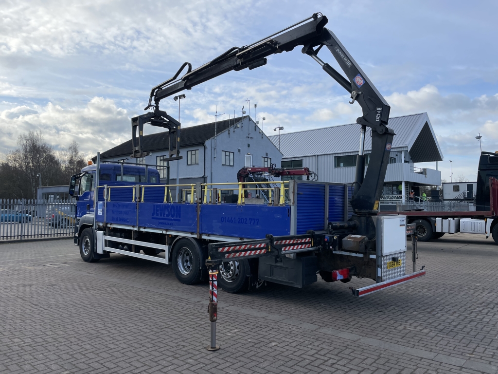 MAN TGS 26.360, 6X2 26 TONNE DRAWBAR SPEC BRICK GRAB - 2014 - DG64 VNO ...