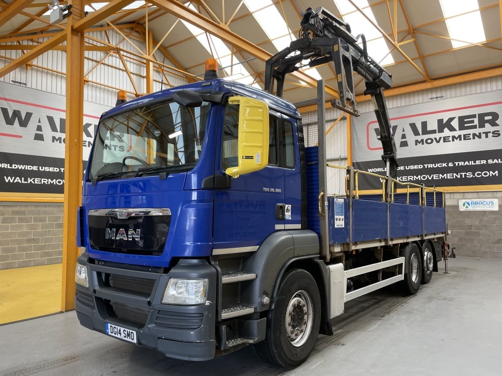 MAN TGA 26.350, 6X2 DRAWBAR SPEC ALUMINIUM INSULATED TIPPER/CRANE ...
