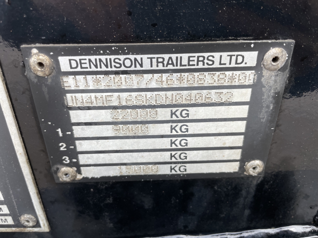 DENNISON MULTI PURPOSE SPLITTER SKELETAL TRAILERS - 2013 - C342022 ...