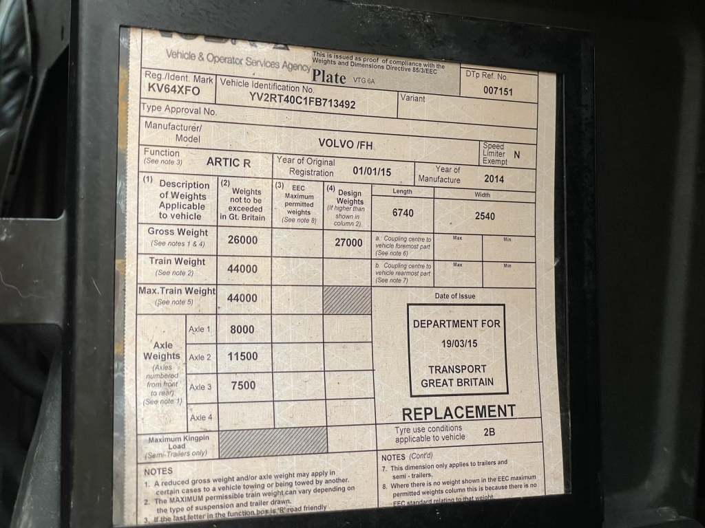 VOLVO FH 460 VERSION 4 GLOBETROTTER *EURO 6* 6X2 TRACTOR UNIT - 2017 ...