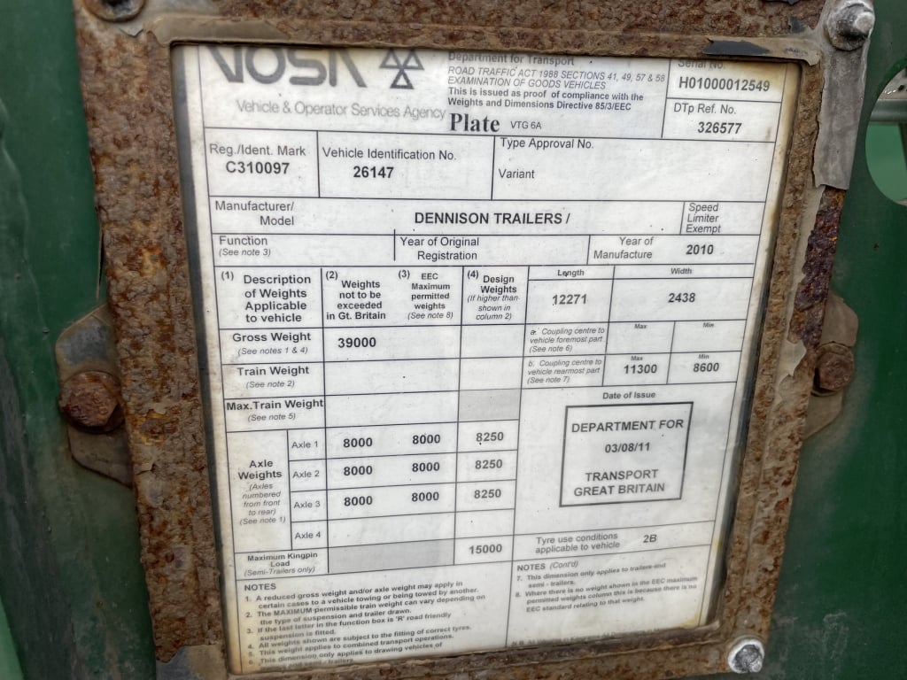 DON BUR TANDEM AXLE DEMOUNTABLE DRAWBAR BOX TRAILER – 2015- C393748 ...