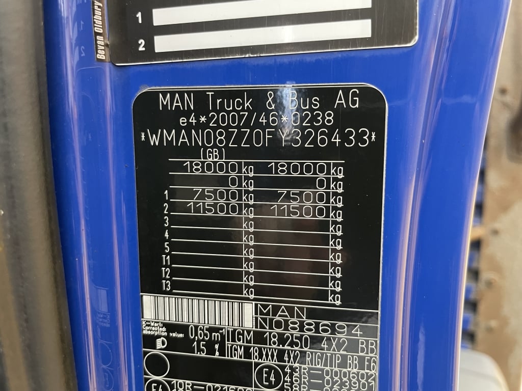 MAN TGS 26.360, 6X2 26 TONNE DRAWBAR SPEC BRICK GRAB - 2014 - DG14 SWN ...