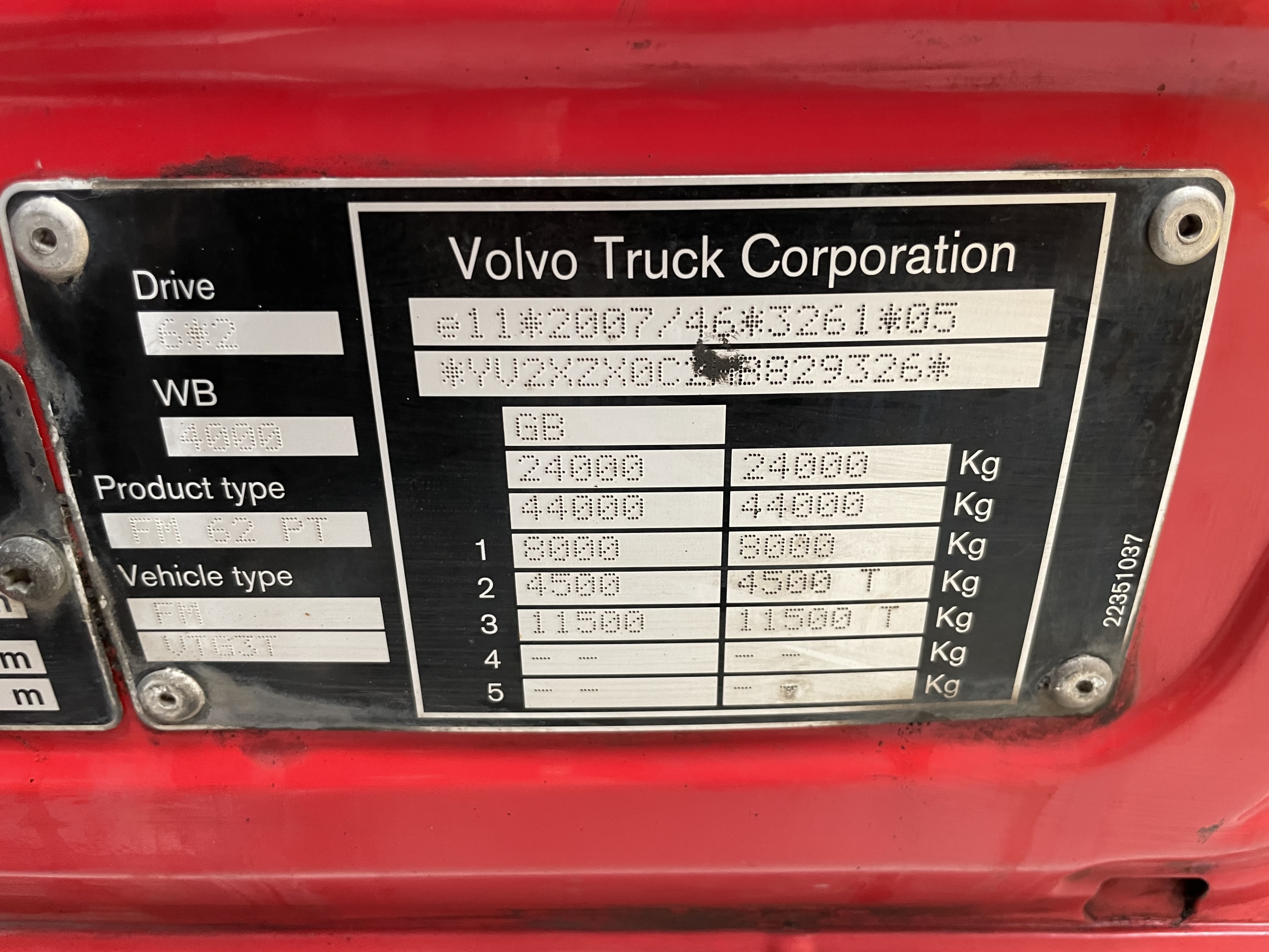 VOLVO FM 450 *EURO 6* ADR SPEC 6X2 TRACTOR UNIT – 2017 – YJ17 KVZ ...