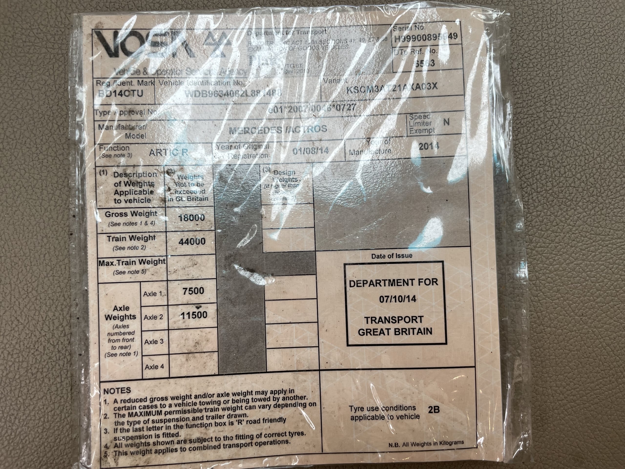 MERCEDES ACTROS 1842 *EURO 6* STREAMSPACE LOW RIDE, 4X2 TRACTOR UNIT ...