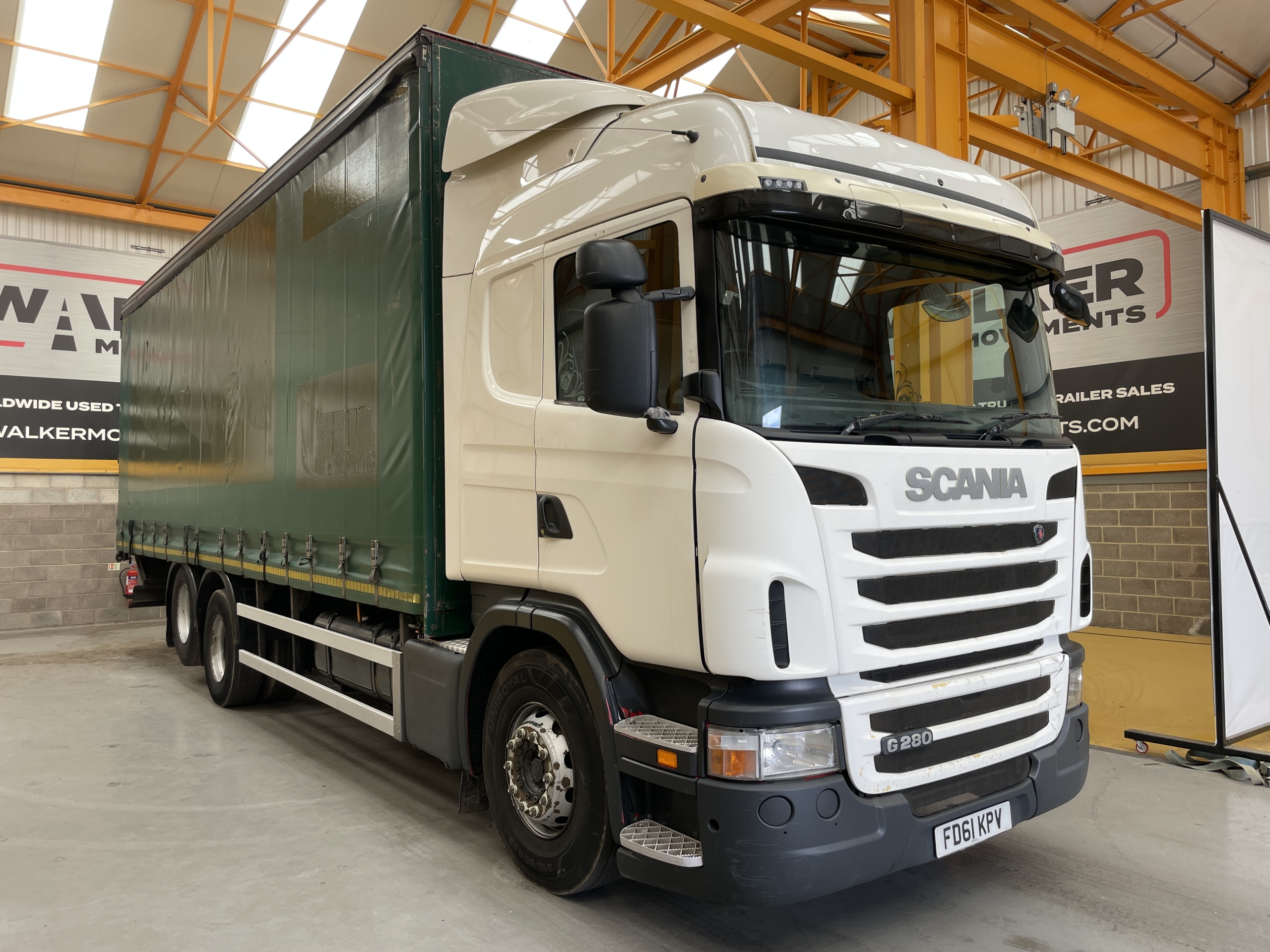 SCANIA G280 HIGHLINE EURO 5 26 TONNE 6X2 CURTAINSIDER - 2012 - FD61 KPV ...
