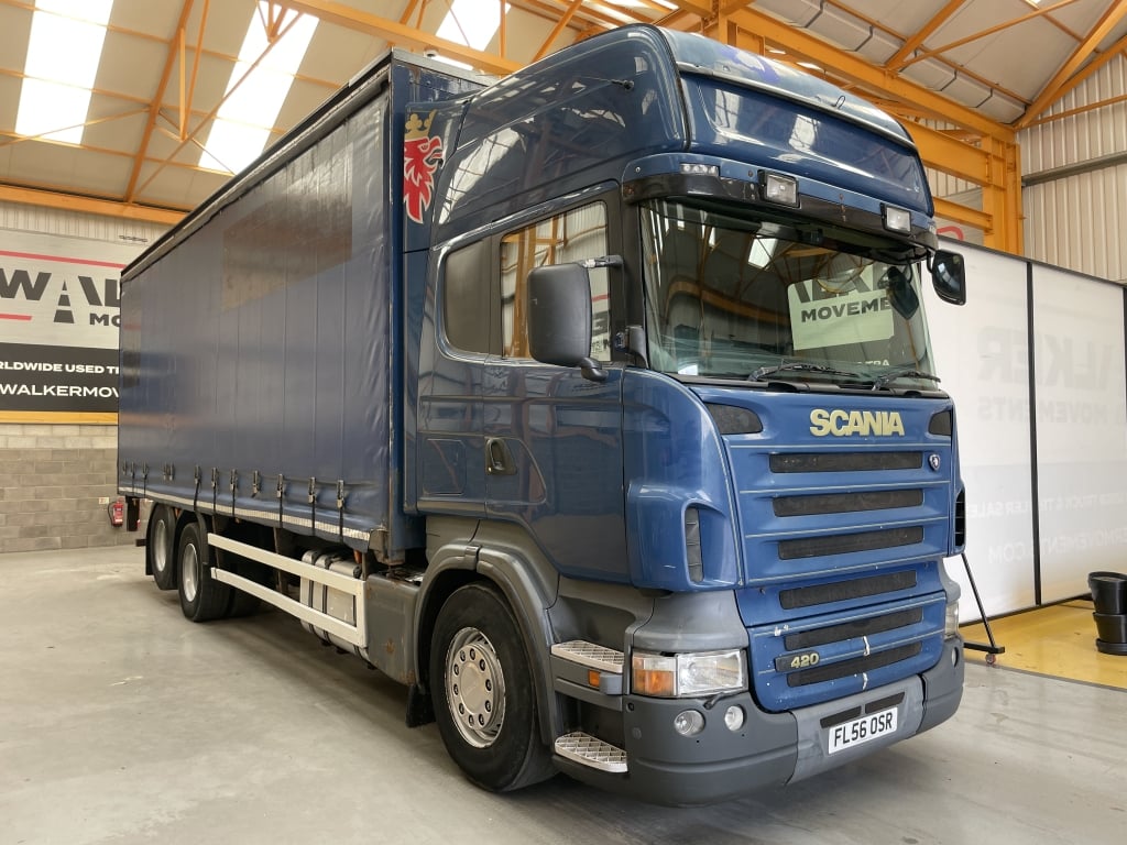 SCANIA R420 TOPLINE 6X2, 26 TONNE DRAWBAR SPEC CURTAINSIDER - 2007 ...