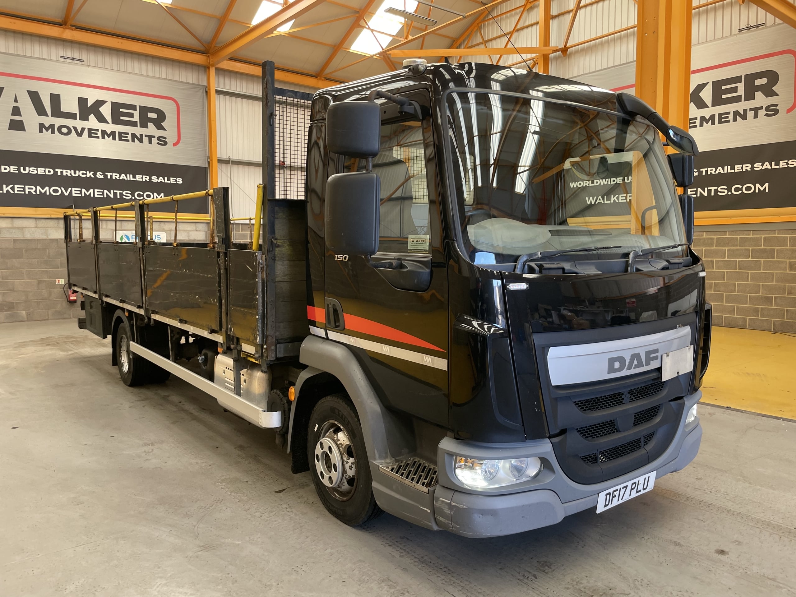 DAF LF 150 *EURO 6*, 7.5 TONNE 4X2 DROPSIDE FLATBED - 2017 - DF17 PLU ...