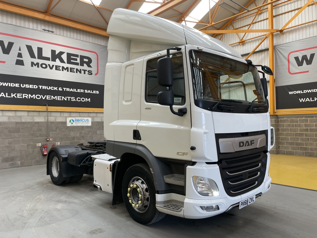 DAF CF450 *EURO 6*, 4X2 TRACTOR UNIT – 2018 – PK68 ZVL - Walker Movements