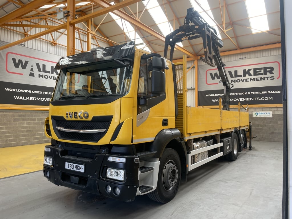 IVECO STRALIS 26 TONNE *EURO 6*, 6X2 BRICK GRAB - 2018 - T70 MKM - Walker Movements
