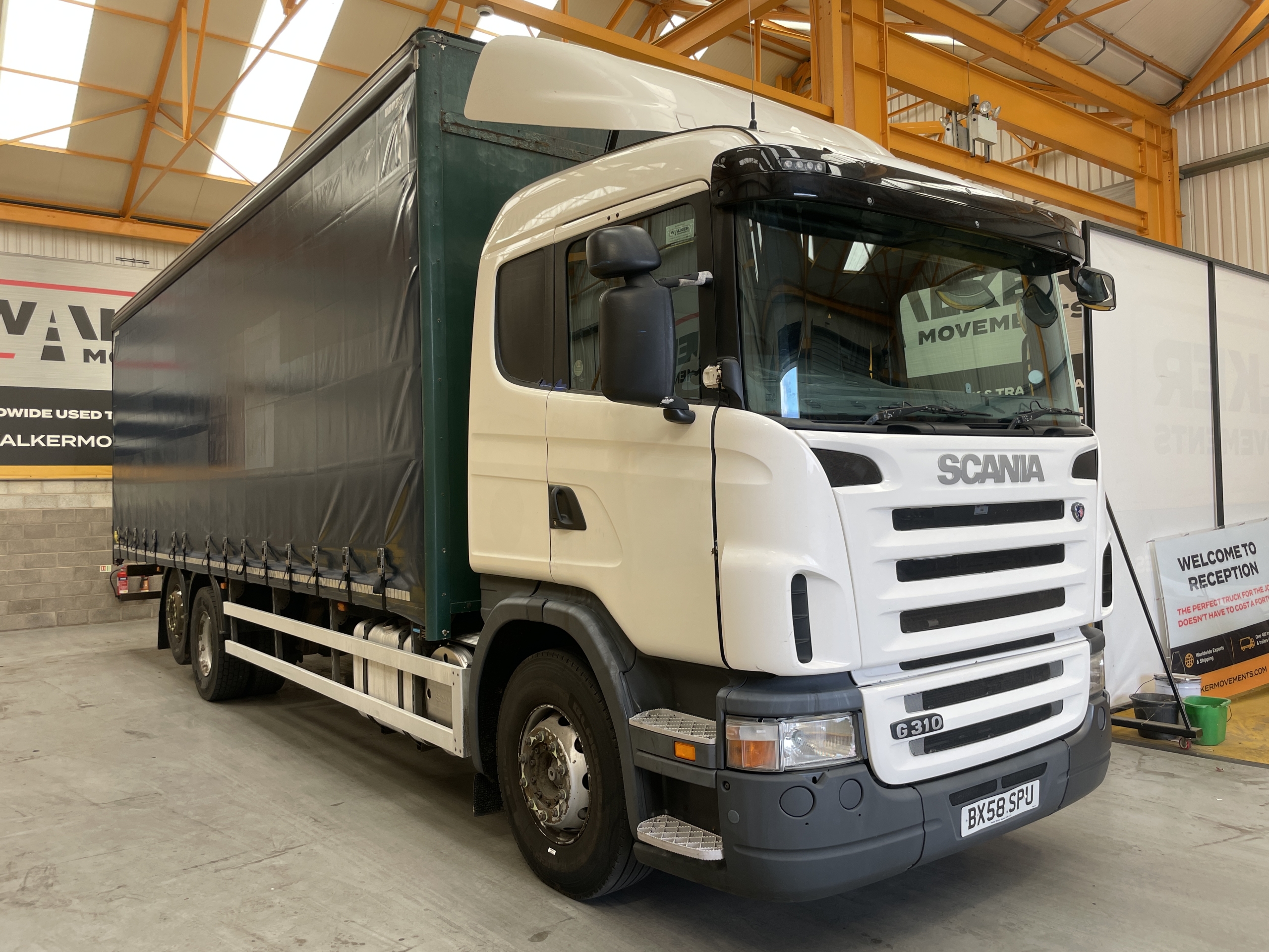 SCANIA G310 6X2 CURTAINSIDER 2008 BX58 SPU Walker Movements scania-g310-6x2-curtainsider-2008-bx58-spu-walker-movements