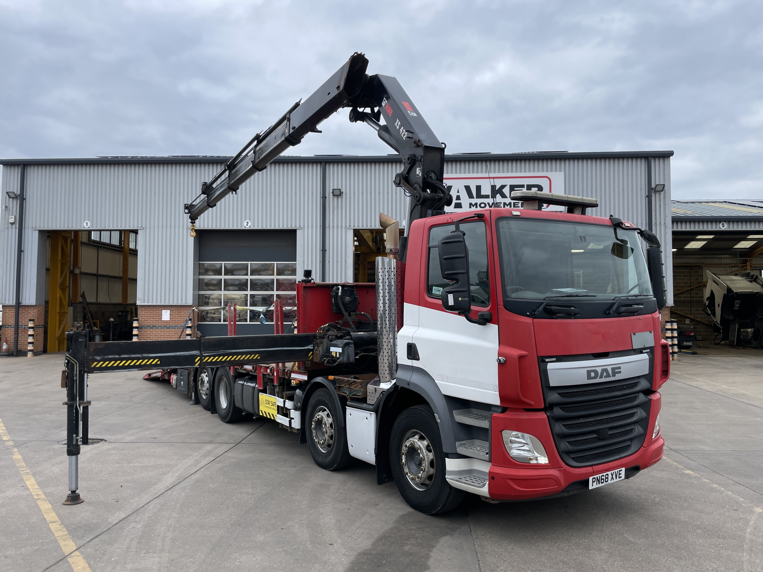 DAF CF460 *EURO 6* 8X2 DRAWBAR SPEC BEAVERTAIL/CRANE - 2018 - PN68 XVE ...