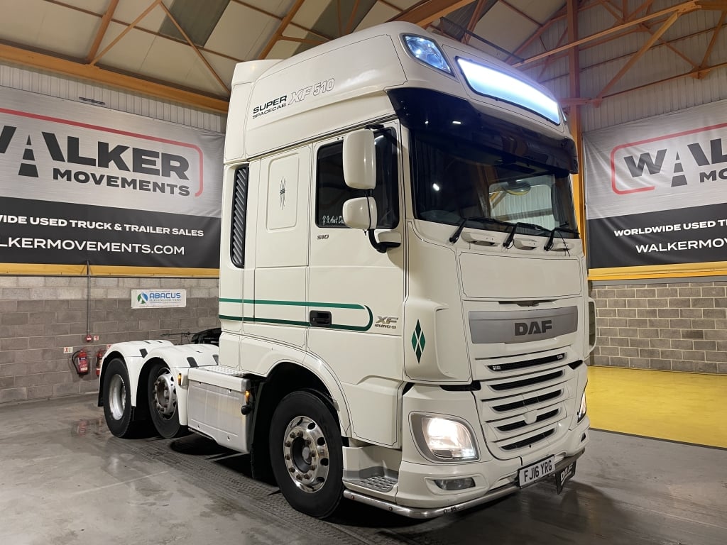 DAF XF 510 SUPER SPACE CAB *EURO 6* 6X2 TRACTOR UNIT - 2016 - FJ16 YRG ...